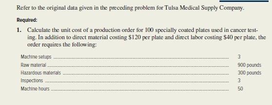 Solved Refer to the original data given in the preceding | Chegg.com