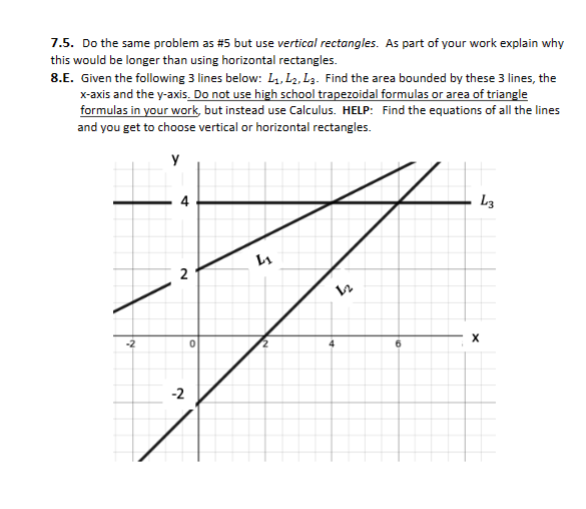 Solved 7.5. ﻿Do the same problem as #5 ﻿but use vertical | Chegg.com