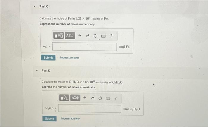 Solved Calculate the number of C atoms in 0.688 mol of C. | Chegg.com