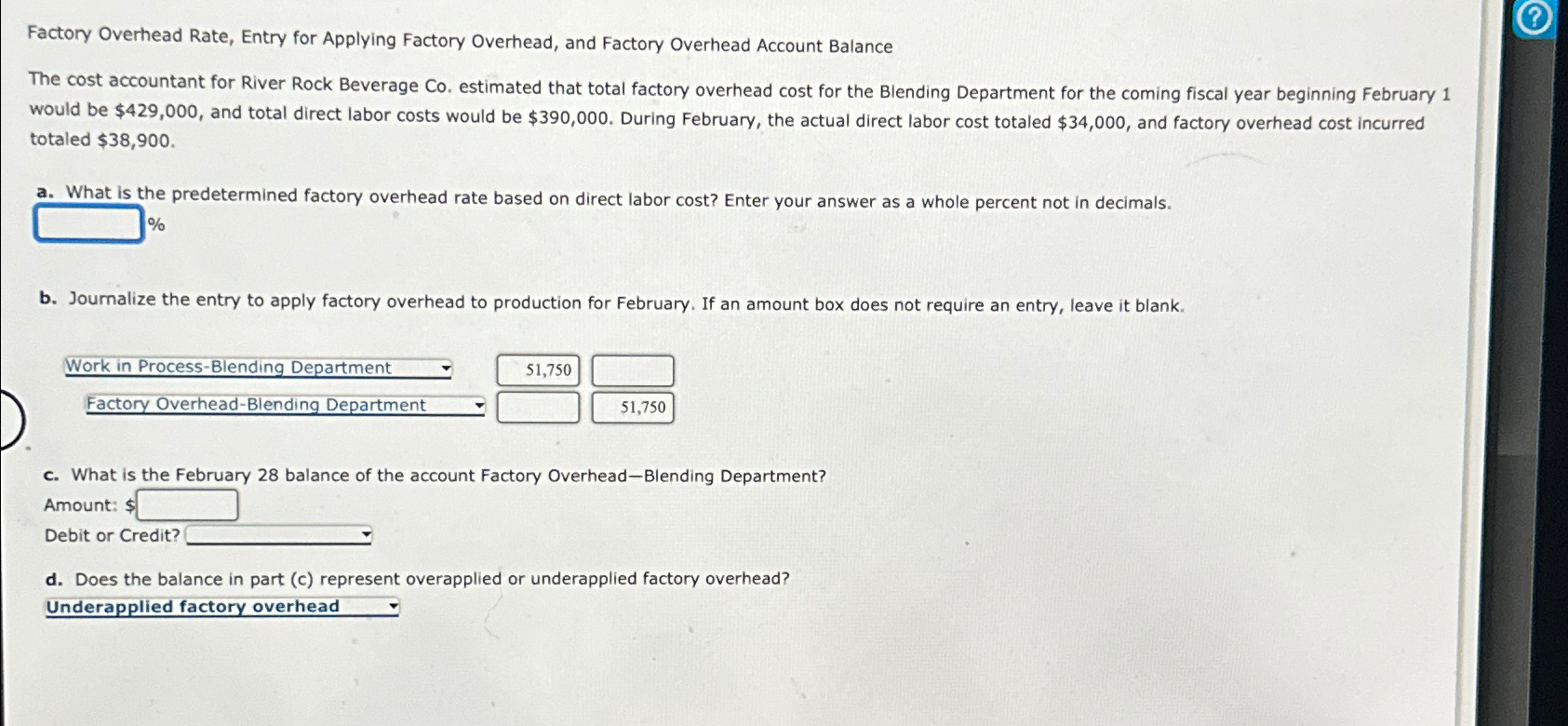 Solved Factory Overhead Rate, Entry for Applying Factory | Chegg.com