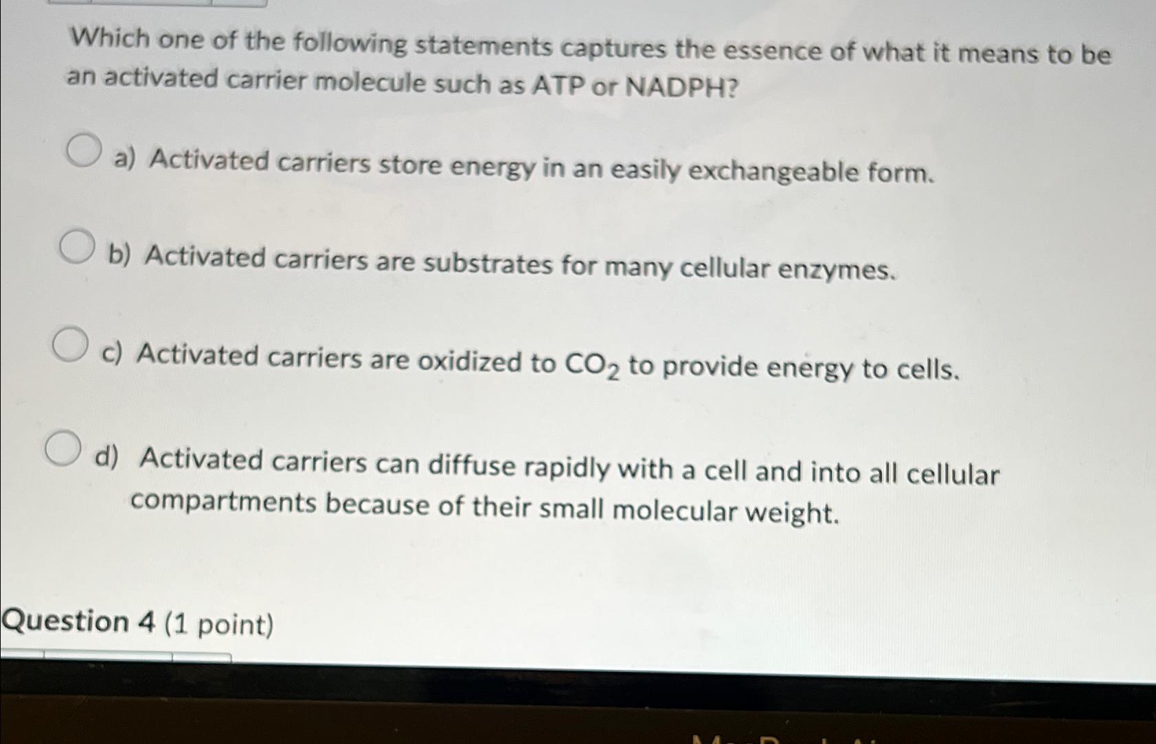 Solved Which one of the following statements captures the | Chegg.com