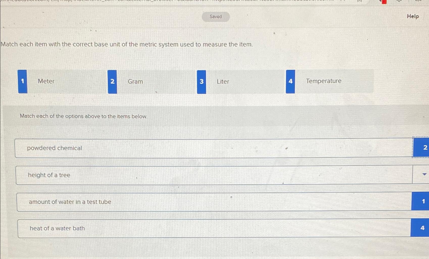 Solved Match each item with the correct base unit of the | Chegg.com