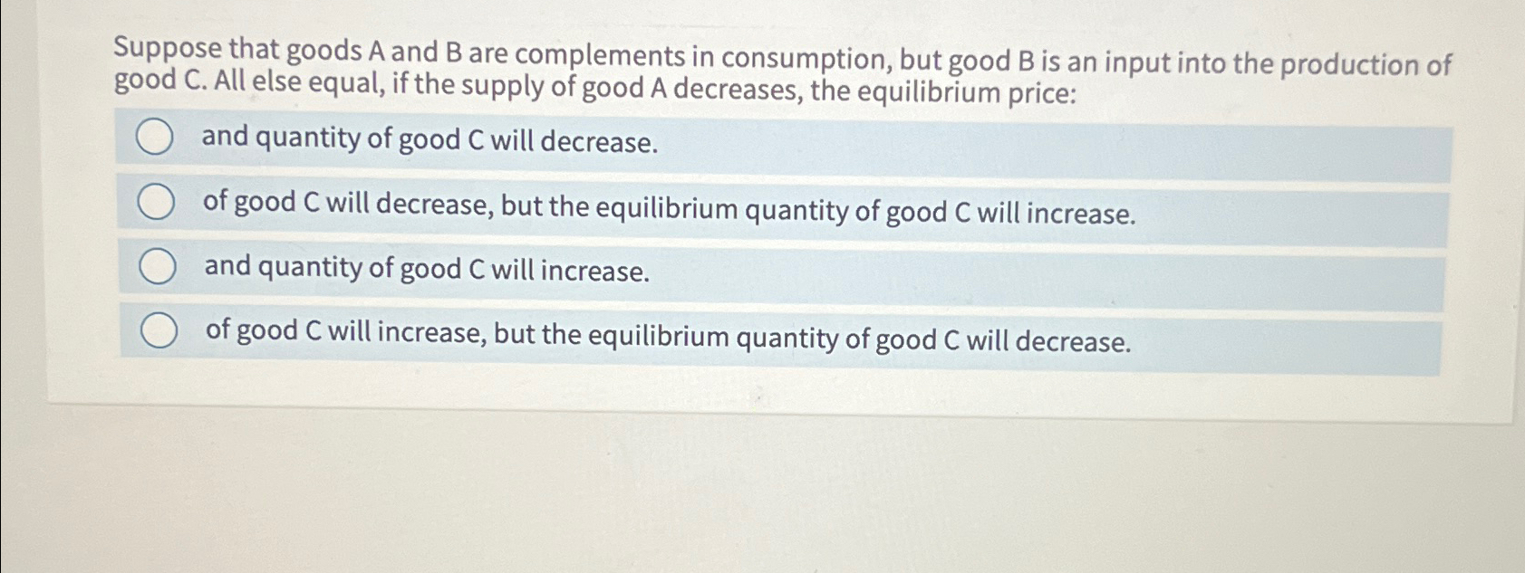 Solved Suppose that goods A and B ﻿are complements in | Chegg.com