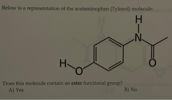 Solved Below is a representation of the acetaminophen | Chegg.com