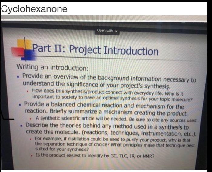 Solved Writing an introduction: - Provide an overview of the | Chegg.com