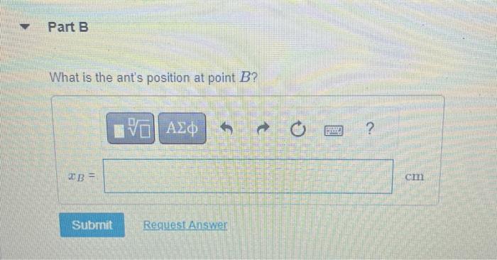 Solved What is the ant's position at point C ?What is the | Chegg.com