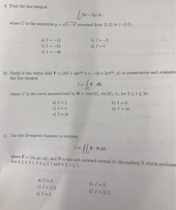 Solved 9. Find the line integral [ (2x – 3y) ds, where C is | Chegg.com