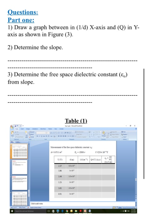 Solved Part Two: 2) Calculate the relative dielectric | Chegg.com
