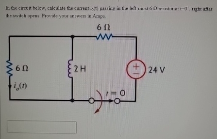 Solved In the circuit below, calculate the current i0(t) | Chegg.com