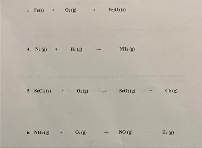 Solved write equilibrium constant equations for the | Chegg.com