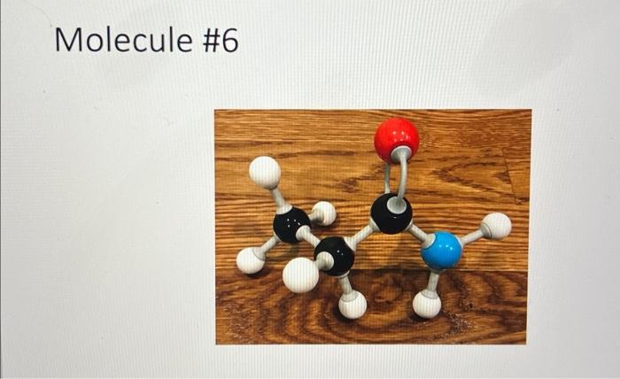 Solved Molecule \#1 Molecule \#5 Molecule | Chegg.com