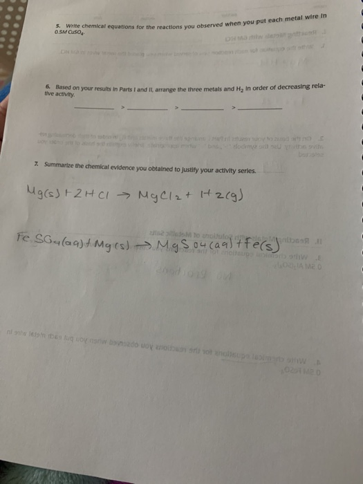 Solved section date name partner Calculations and | Chegg.com