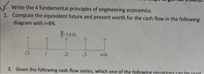 Solved Write the 4 fundamental principles of engineering | Chegg.com