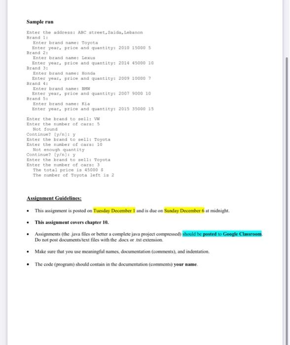 Solved Car CSCI 300 - Intermediate Programming With Objects | Chegg.com