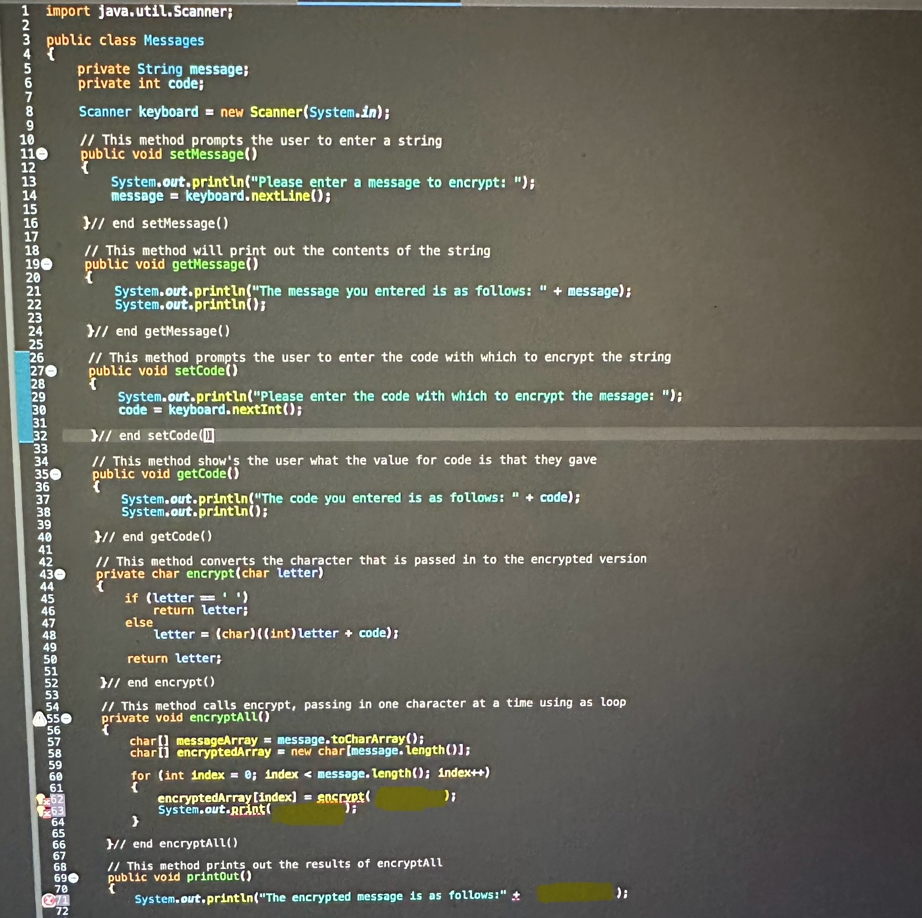 Solved Fill in the empty highlighted spots in order to | Chegg.com