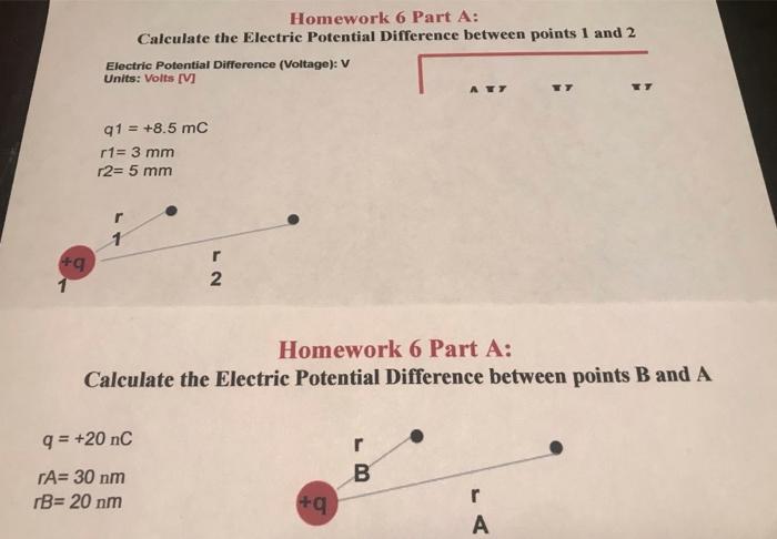 Solved Homework 6 Part A: Calculate the Electric Potential | Chegg.com