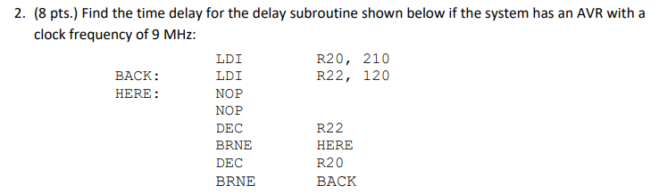 Solved 2. (8 pts.) Find the time delay for the delay | Chegg.com
