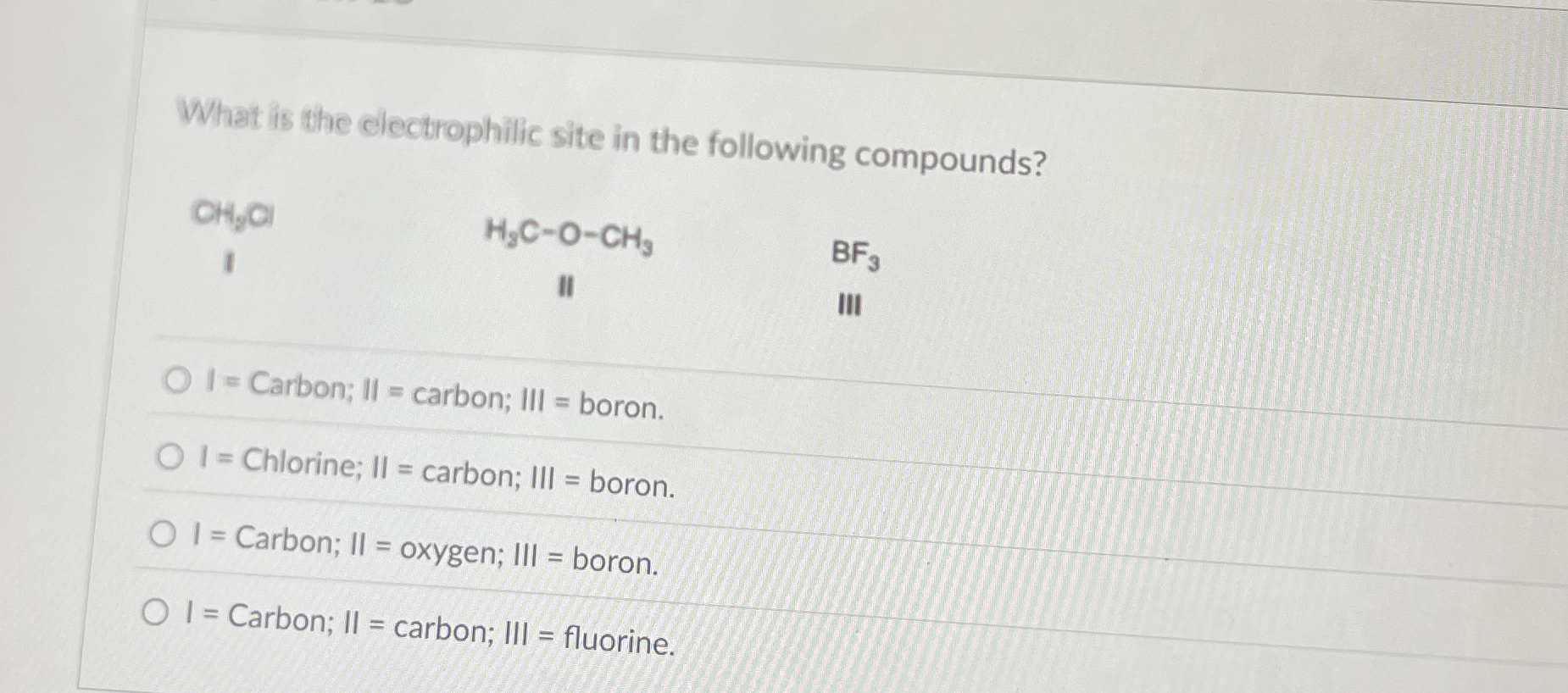 Solved What is the electrophilic site in the following | Chegg.com