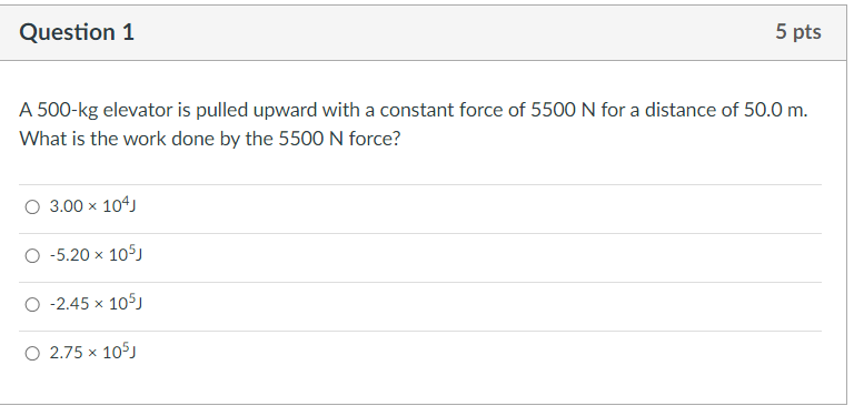 Solved Question 1A 500-kg elevator is pulled upward with a | Chegg.com