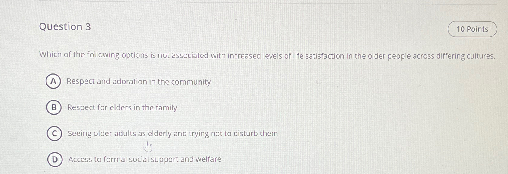 Solved Question 3Which of the following options is not | Chegg.com