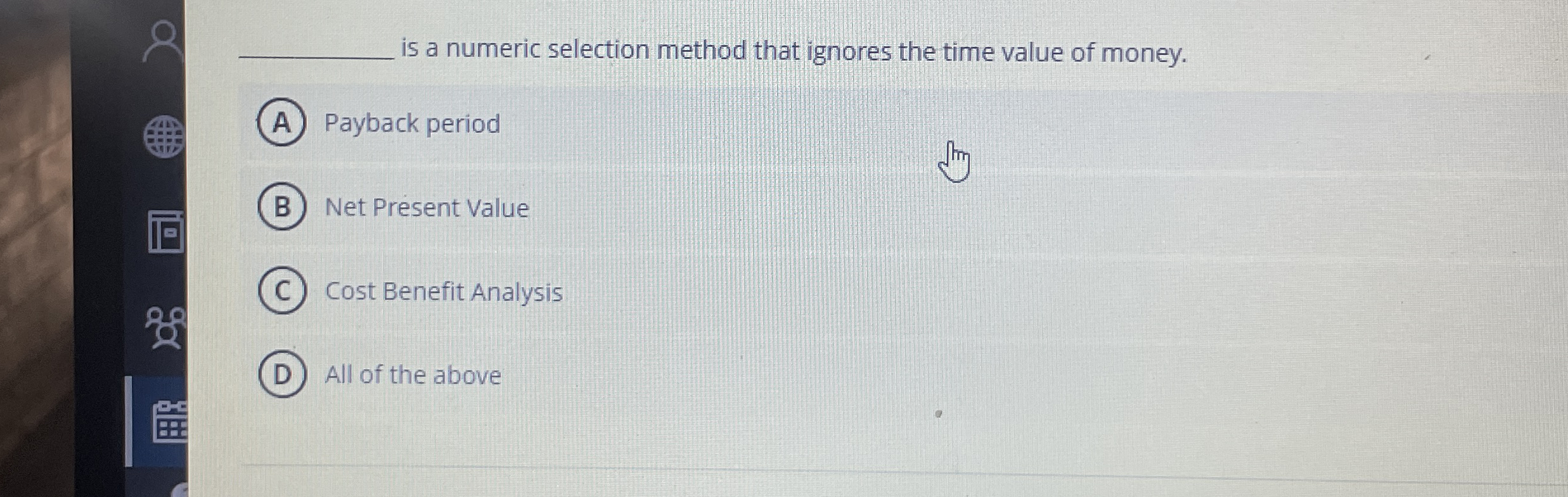 Solved is a numeric selection method that ignores the time | Chegg.com