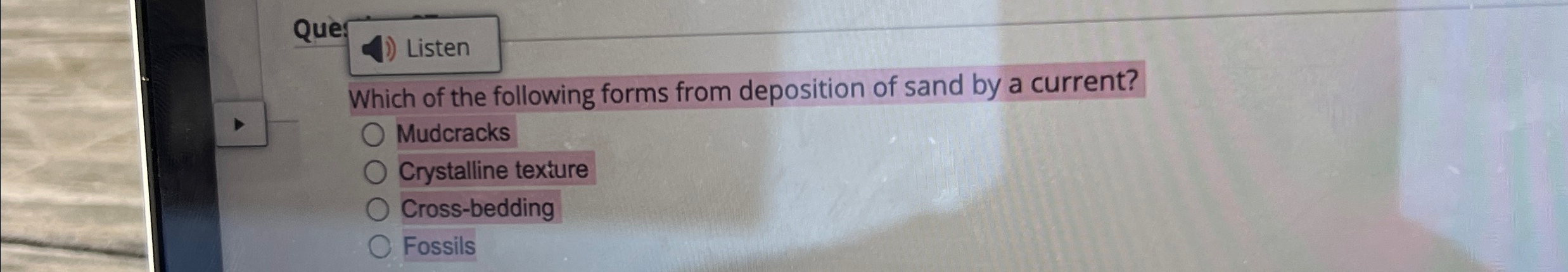 Solved Que:ListenWhich of the following forms from | Chegg.com