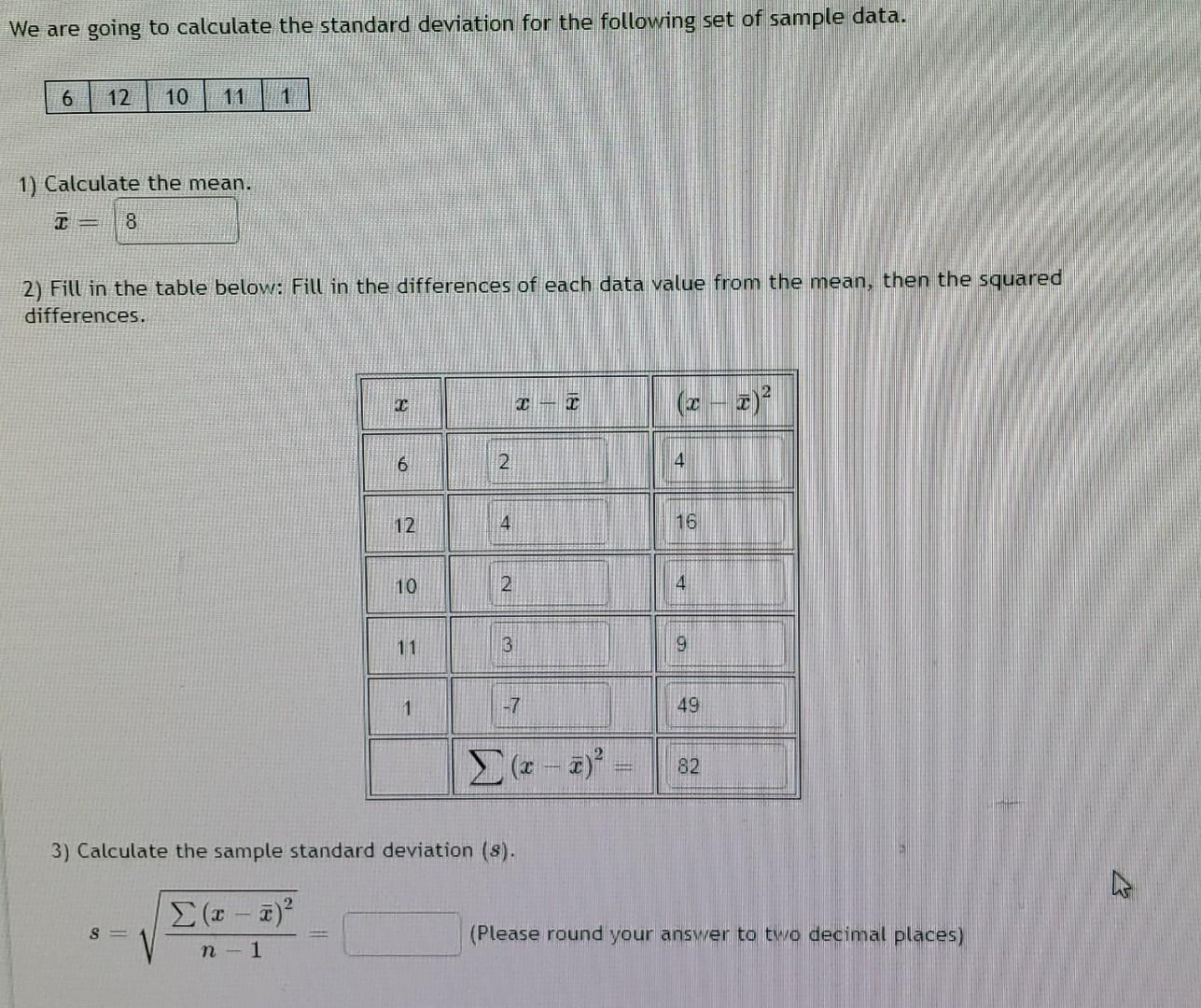 Solved We Are Going To Calculate The Standard Deviation For Chegg solved-we-are-going-to-calculate-the-standard-deviation-for-chegg