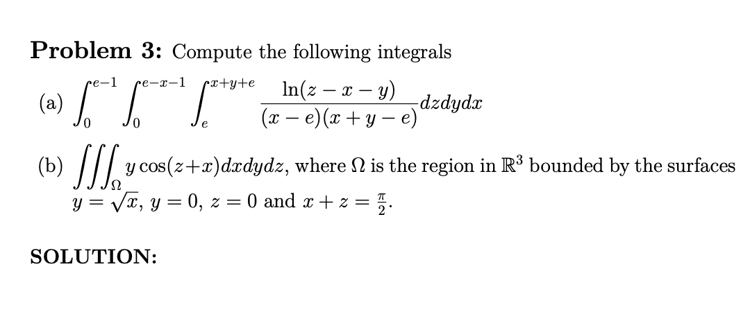 Solved Problem 3: Compute the following | Chegg.com