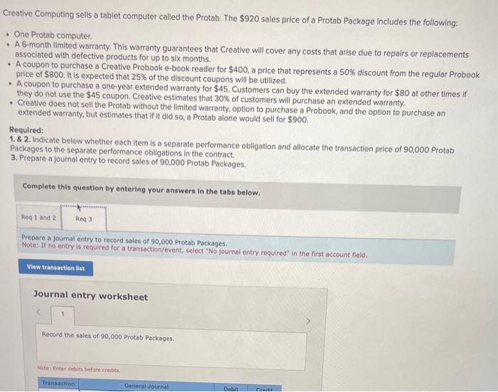 Solved Creative Computing sells a tablet computer called the | Chegg.com