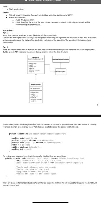 Solved Using Java on eclipse, Convert the infix expression a | Chegg.com