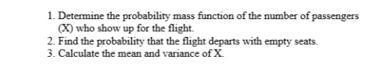 Solved Exercise 5.1 Because all airline passengers do not | Chegg.com