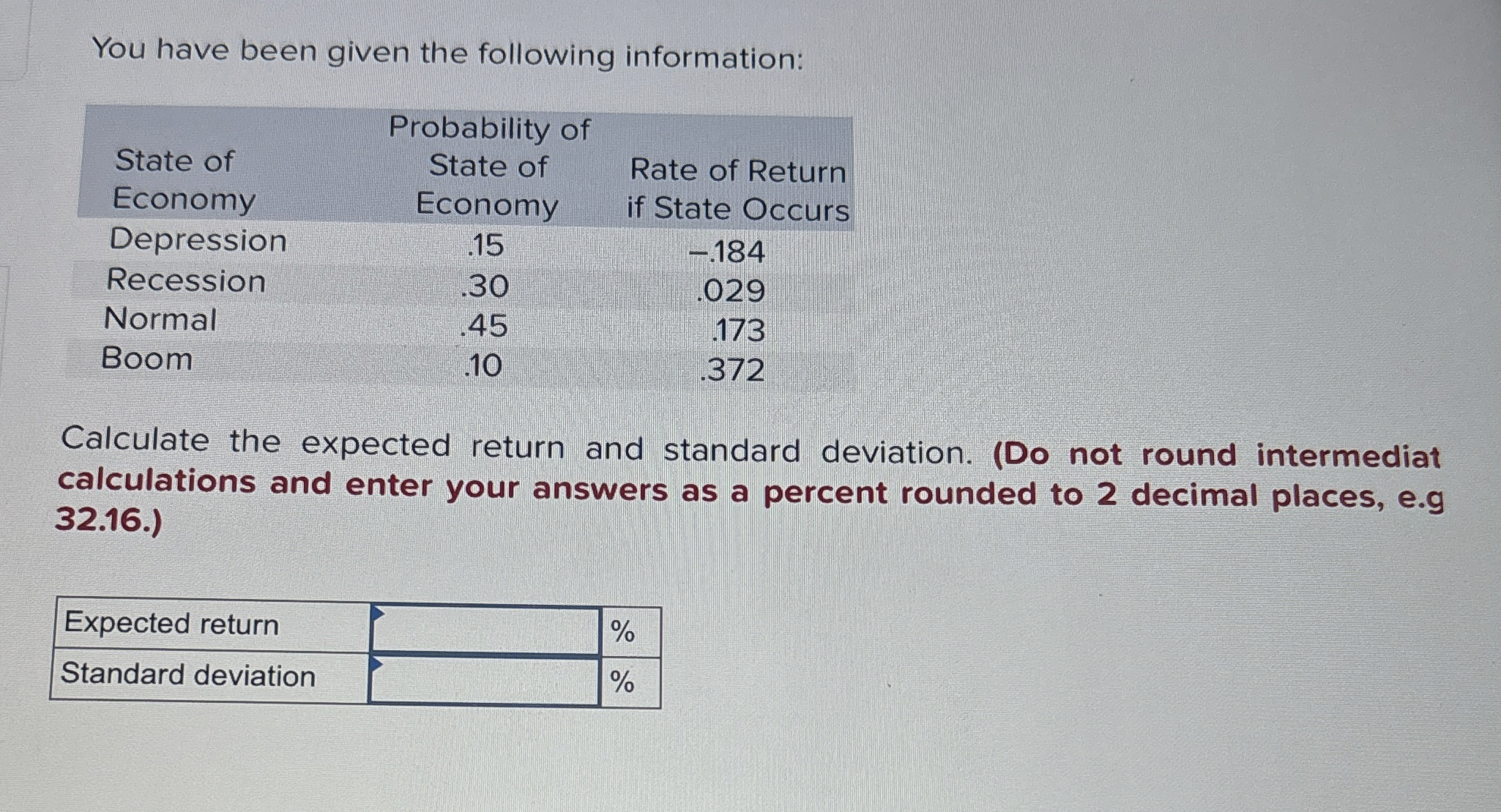 Solved You have been given the following | Chegg.com