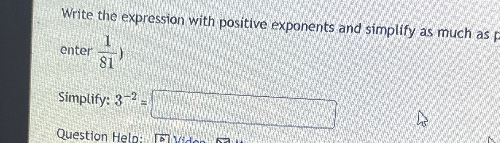 Solved Write the expression with positive exponents and | Chegg.com