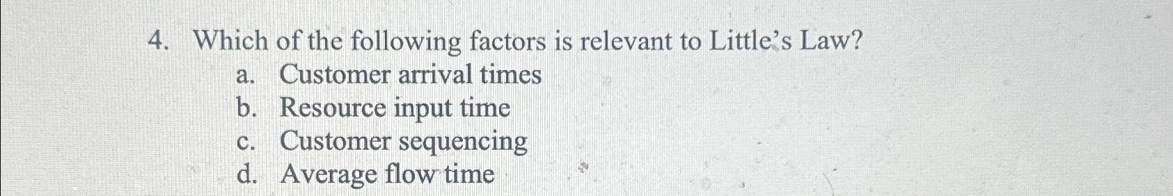 Solved Which of the following factors is relevant to | Chegg.com