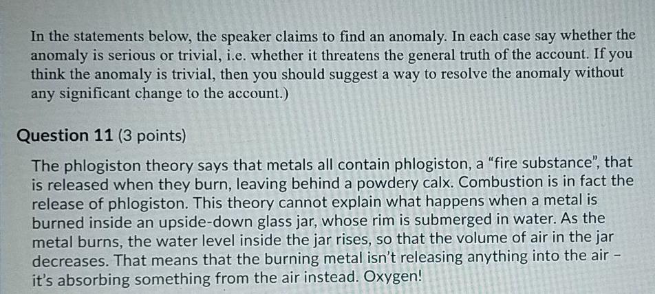 Solved In the statements below, the speaker claims to find | Chegg.com