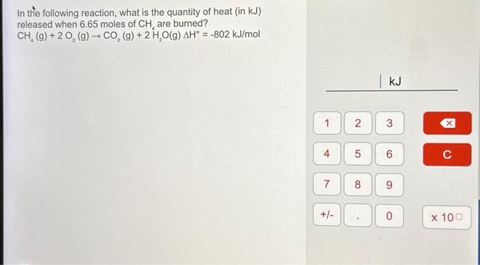 Solved In the following reaction, what is the quantity of | Chegg.com