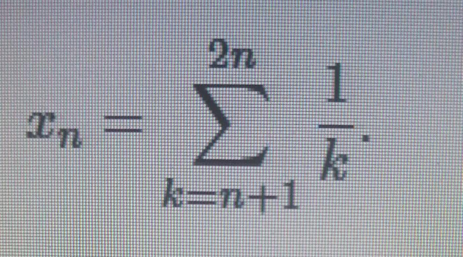 Solved Considere the sequence (Xn) such that n belongs N, | Chegg.com