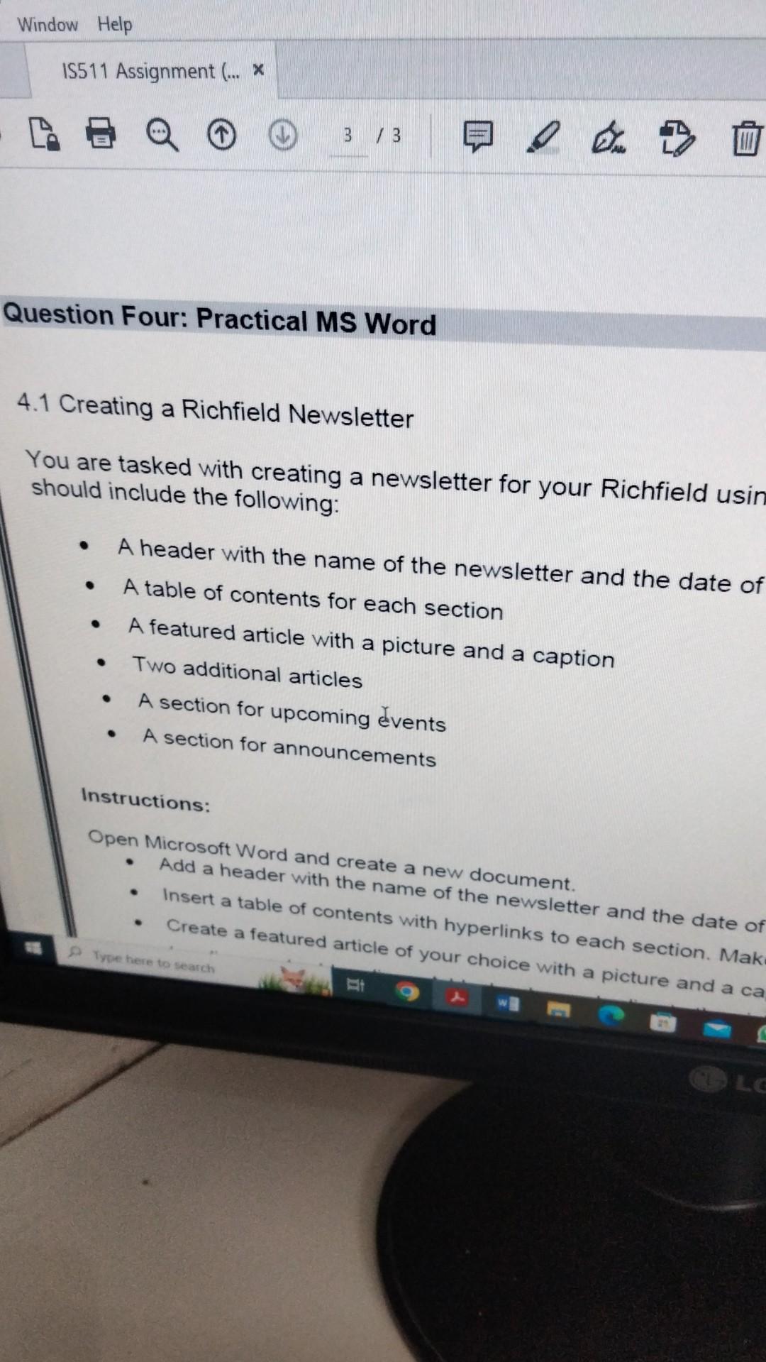 Solved 4.1 Creating a Richfield Newsletter You are tasked | Chegg.com