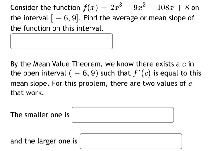 Solved Consider the function f(x) = 2x3 – 9x2 – 108x + 8 on | Chegg.com