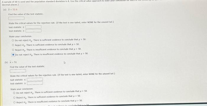 Solved State your conclusion Do not reject H6. There is | Chegg.com