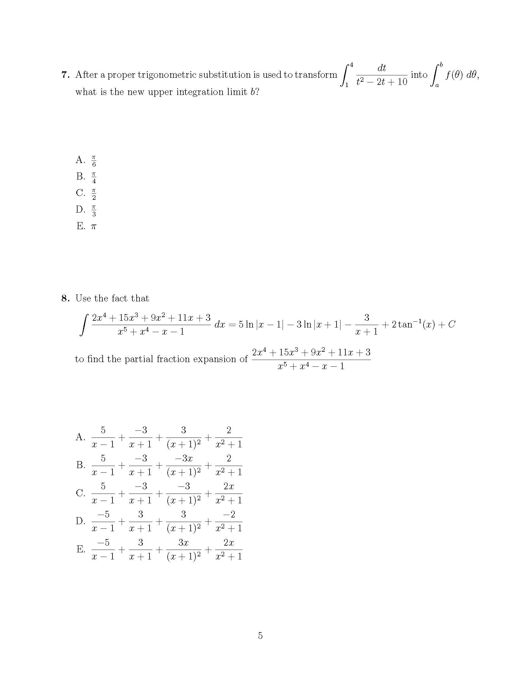 Solved After a proper trigonometric substitution is used to | Chegg.com