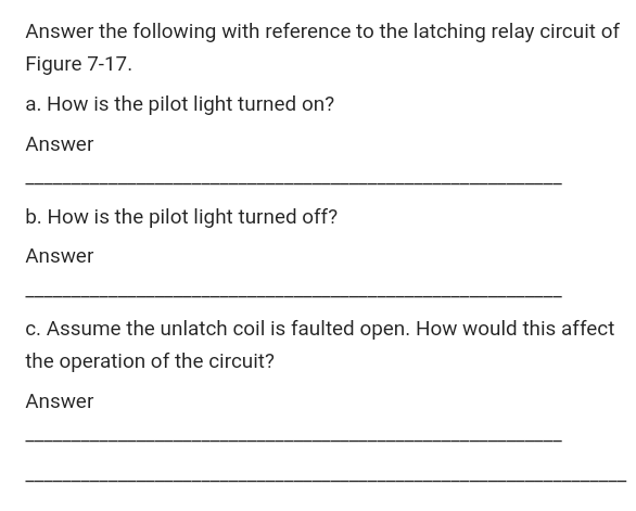 Solved L1 L2 ON Latch Coil L Hi Ho OFF Unlatch Coil ㆂ U HI | Chegg.com
