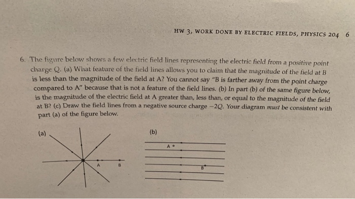 Solved HW 3, WORK DONE BY ELECTRIC FIELDS, PHYSICS 204 6 6. | Chegg.com