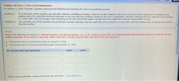 Solved HALK NEXT Problem 10-03A a-c (Part Level Submission) | Chegg.com