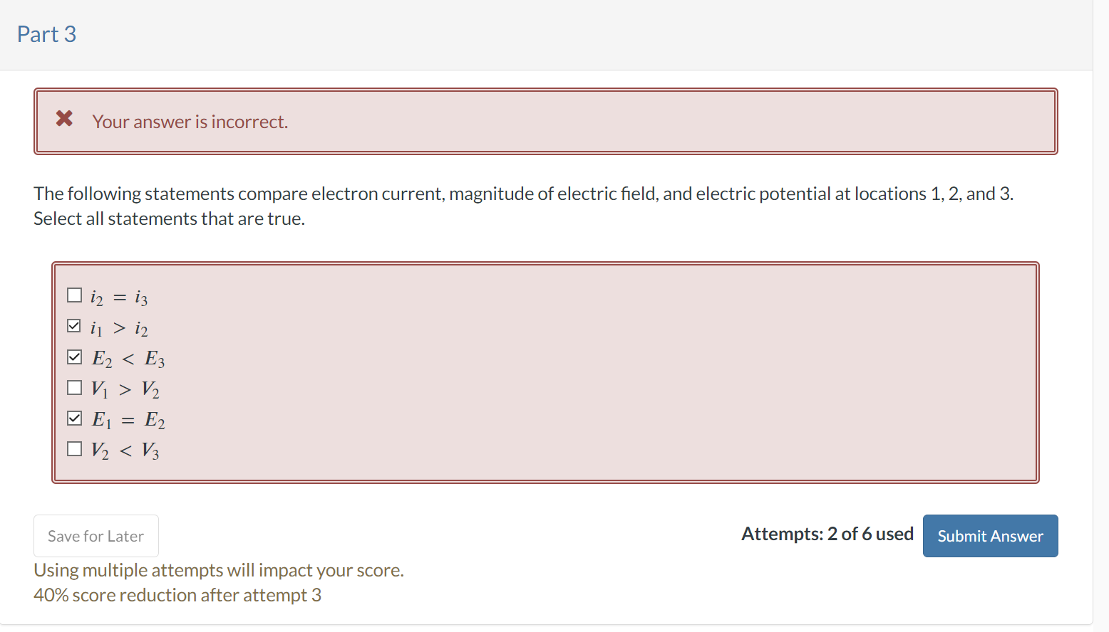 Solved Your answer is ﻿incorrect.The following statements | Chegg.com