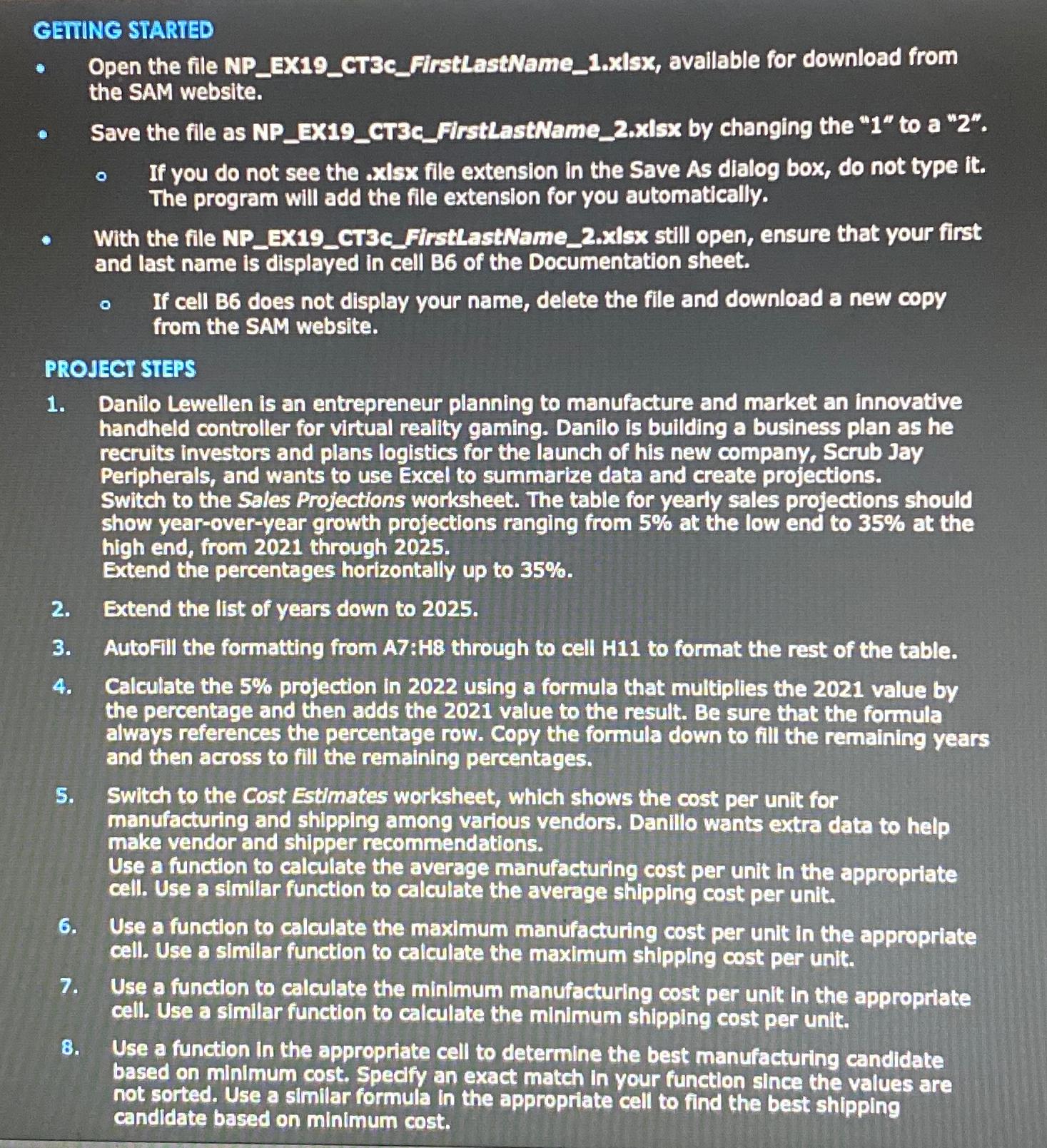 Solved GEIIING STARTEDOpen the file | Chegg.com