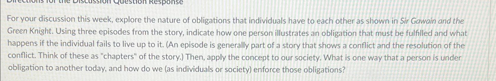 Solved For your discussion this week, explore the nature of | Chegg.com