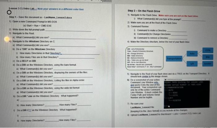 Solved Lesson 3 ct. Intre Lah Note your answers in ar | Chegg.com