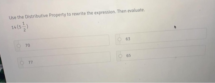 Solved Use the Distributive Property to rewrite the | Chegg.com