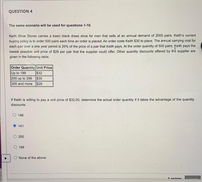 Solved The same scenario will be used for questions 1-10. | Chegg.com
